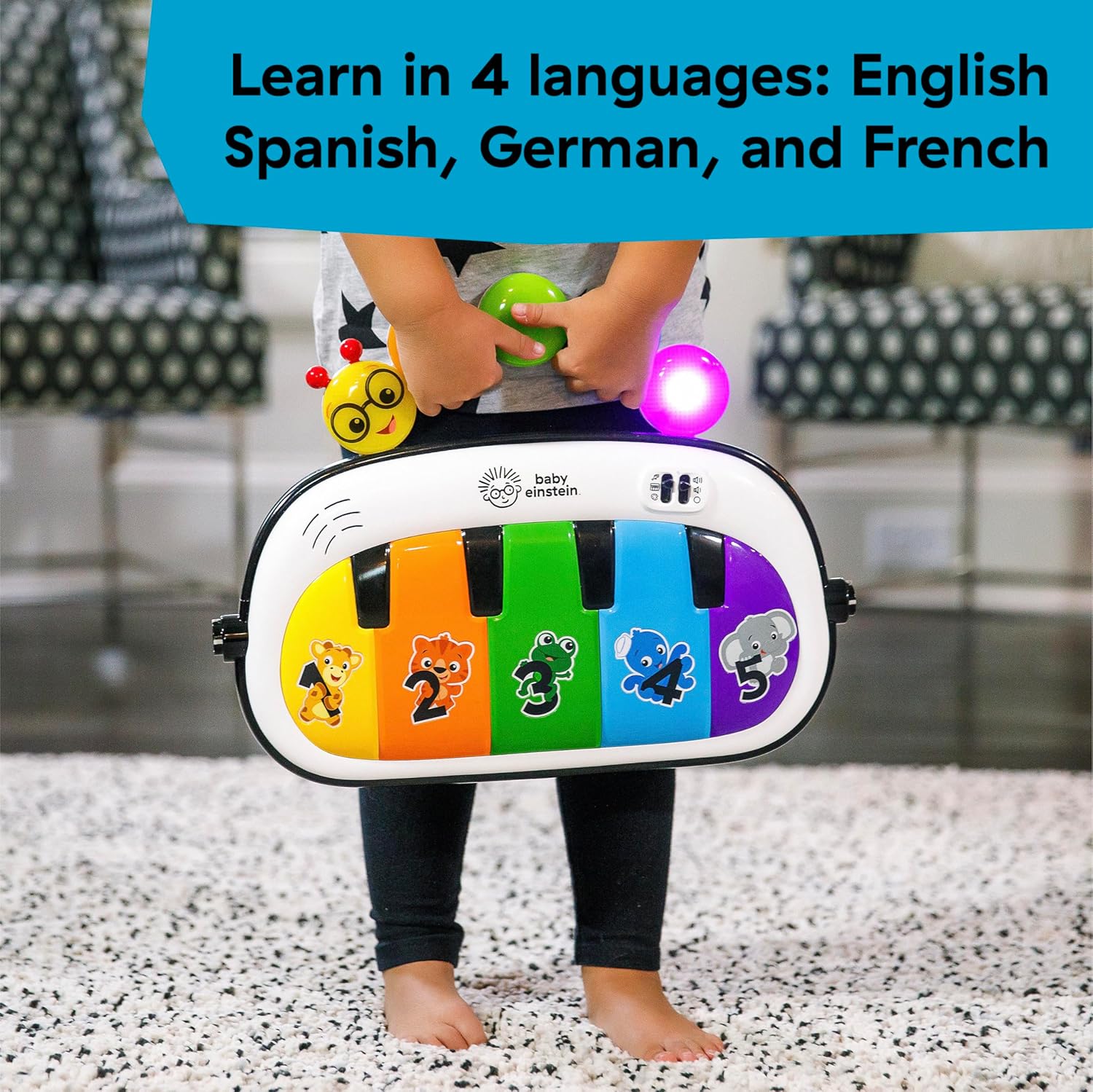 4-in-1 Kickin’ Tunes Musical Activity Gym with Piano | Travel 4 Baby